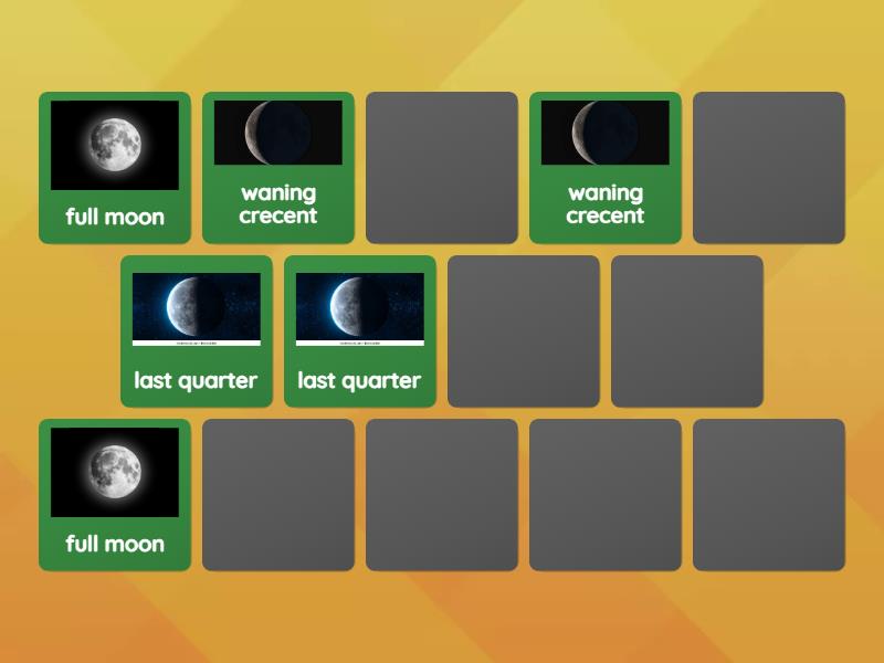 Lunar phases - Matching pairs