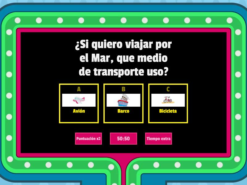 Medios de Transporte - Game show de TV