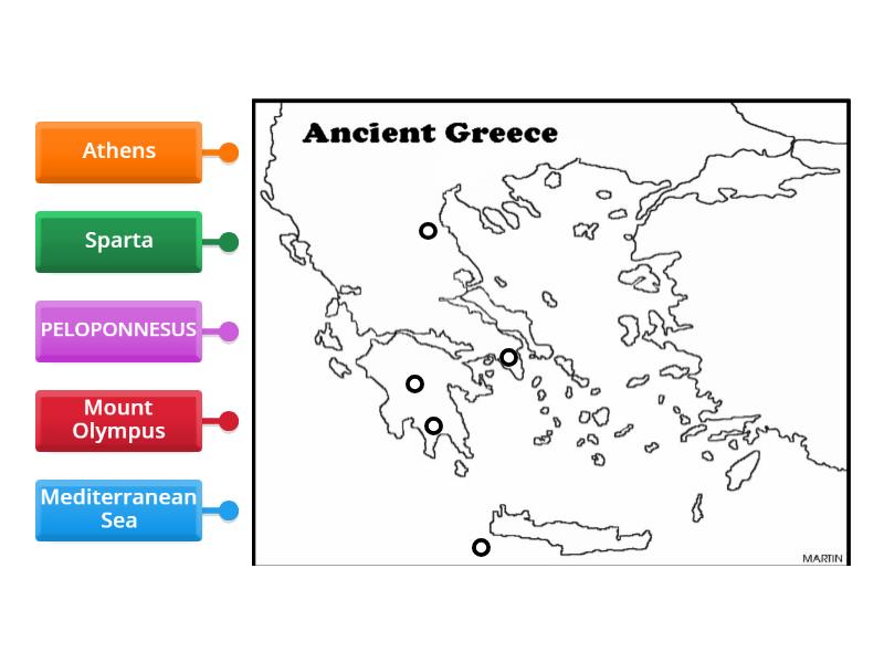 2024 Ancient Greece Map - Labelled diagram