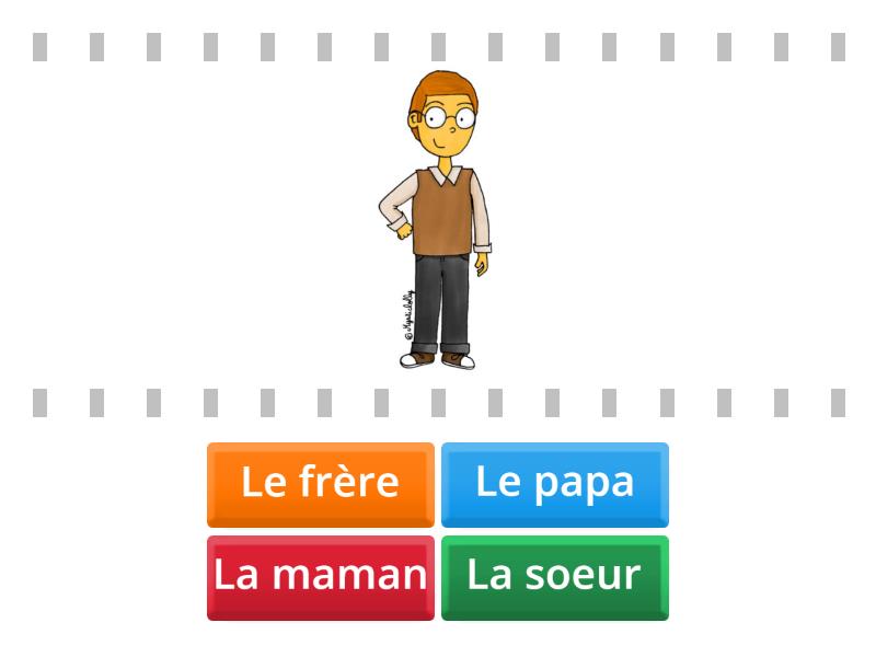 La famille simple - quiz - Find the match