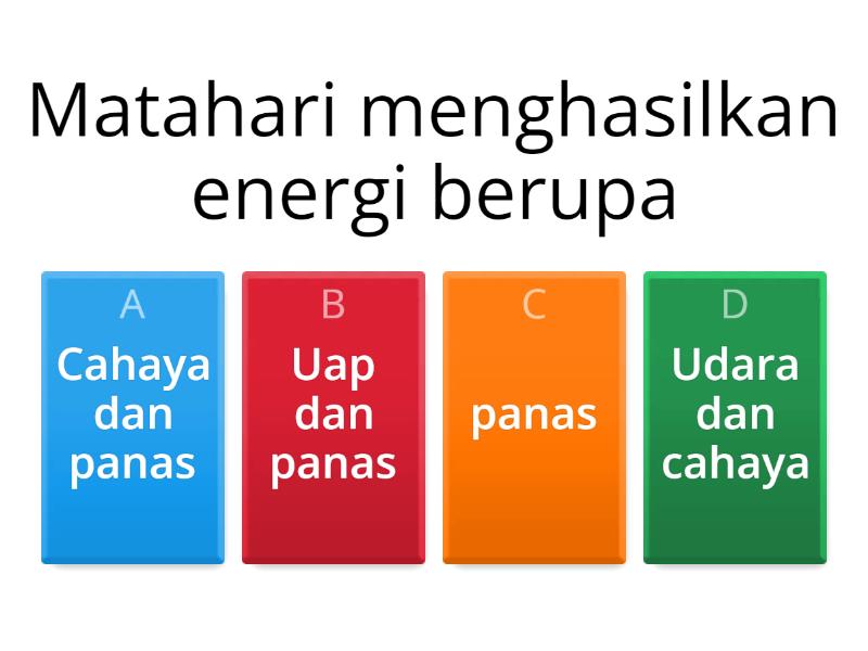 Latihan Tema 6 Bahasa Indonesia Kelas 3 - Quiz
