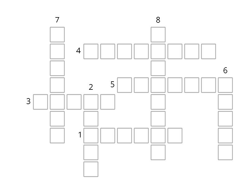 Verbi al presente indicativo - Crossword
