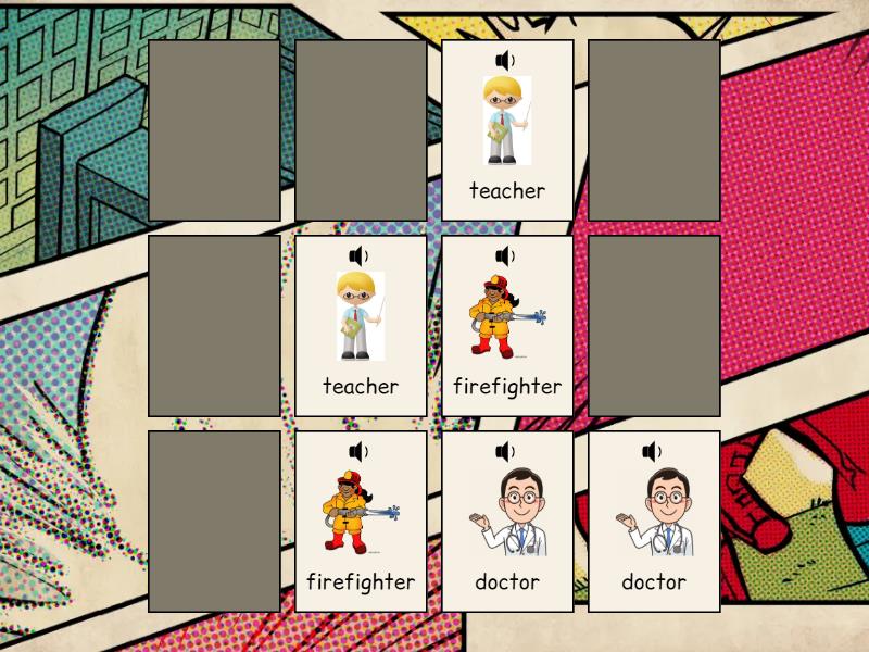 community helpers - Matching pairs