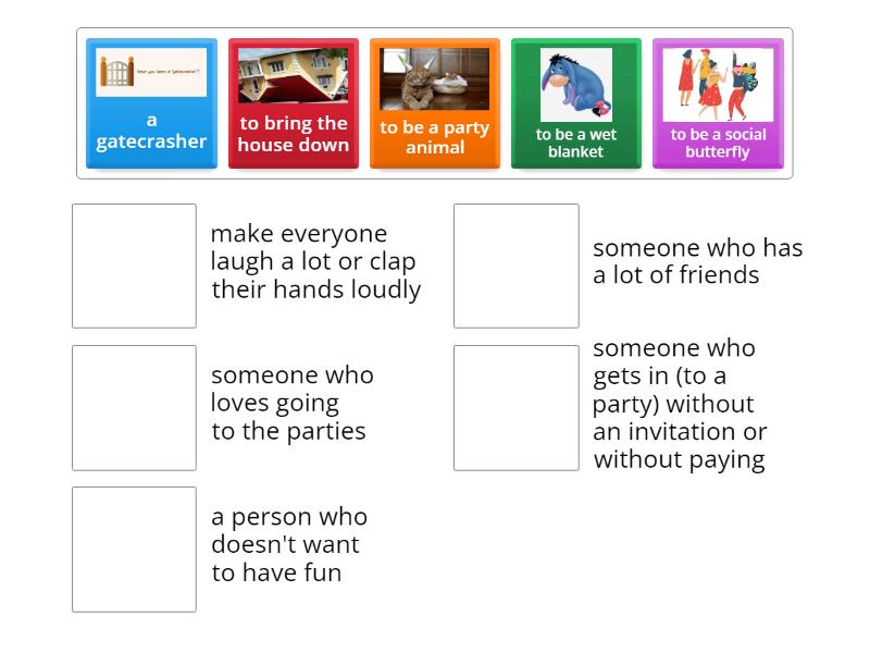 Party idioms - Match up