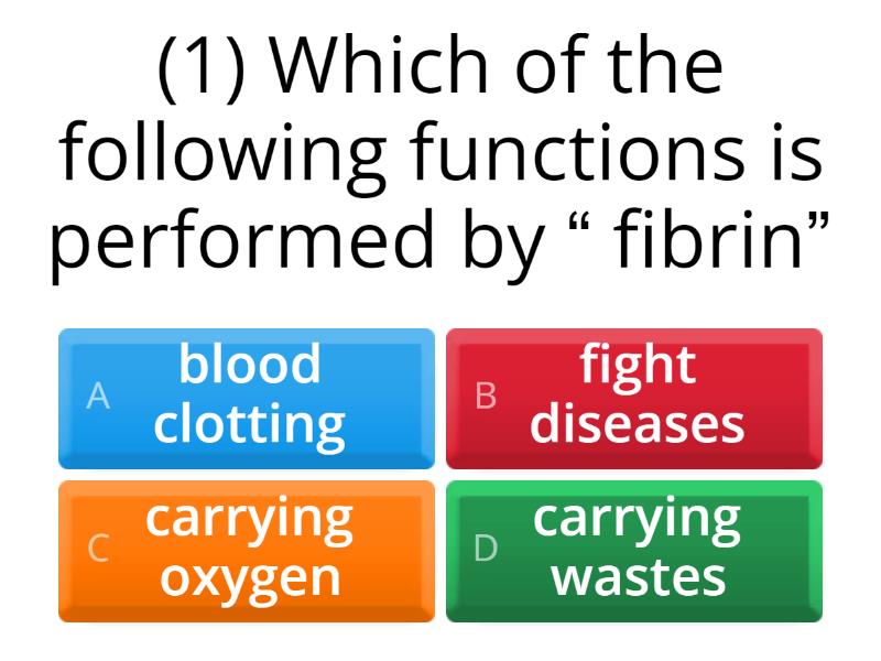 Circulatory system - Quiz