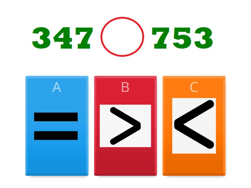 Comparing numbers within 1,000 - Quiz Comparing numbers within 1,000 - Quiz