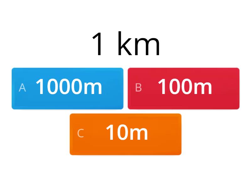 Length (km, m, cm) - Quiz