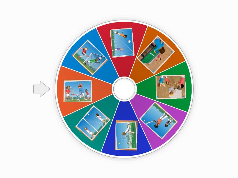 Unit 6 Sports club - Spin the wheel
