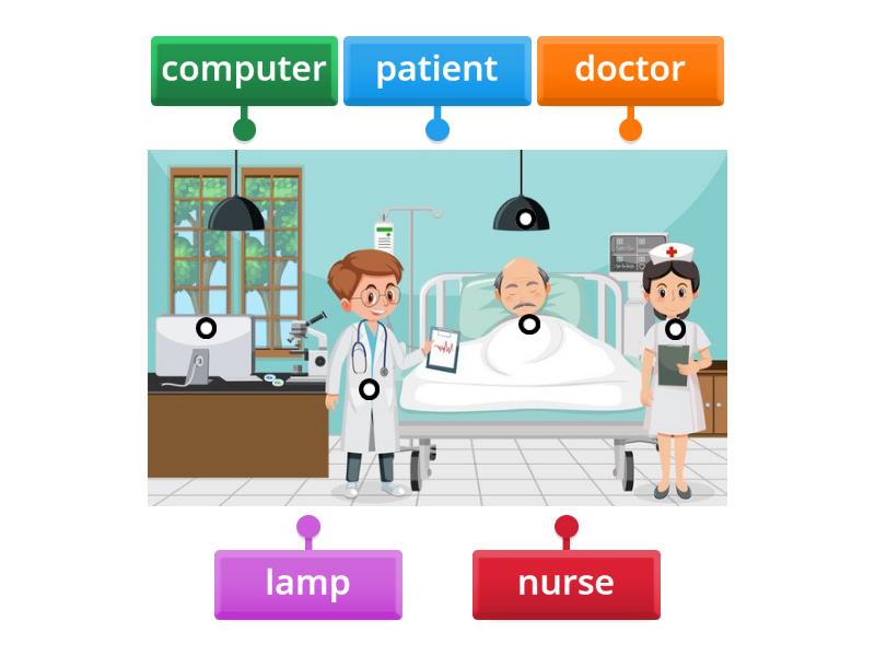 Hospital - Labelled diagram
