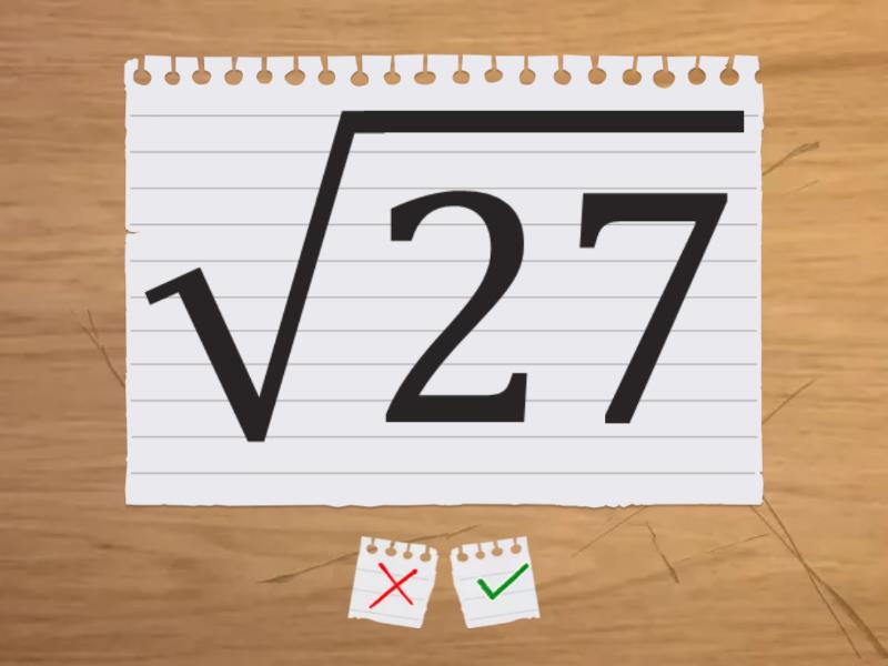 Square and Square Root - Flash cards