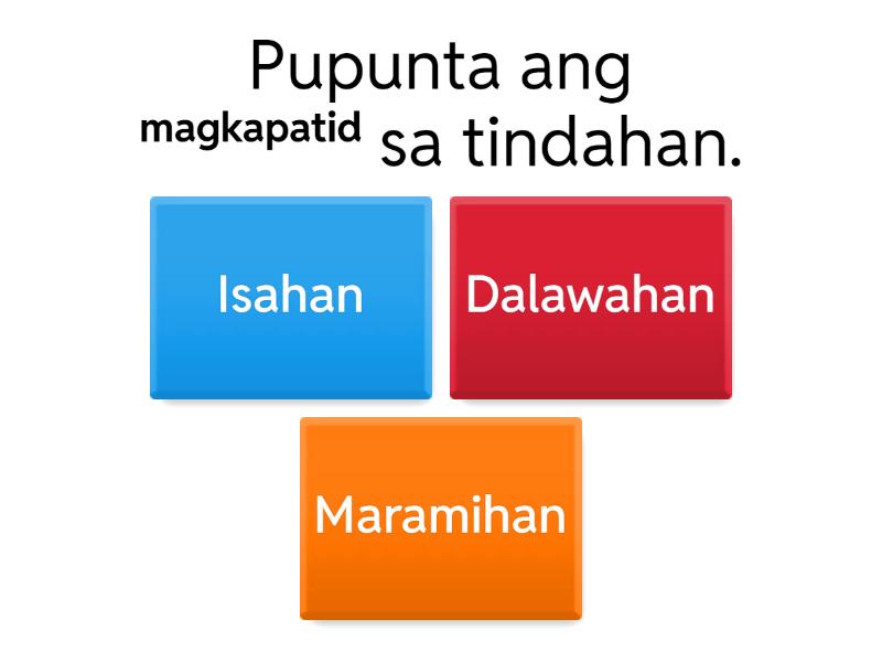 Kailanan ng Pangngalan Filipino - 測驗