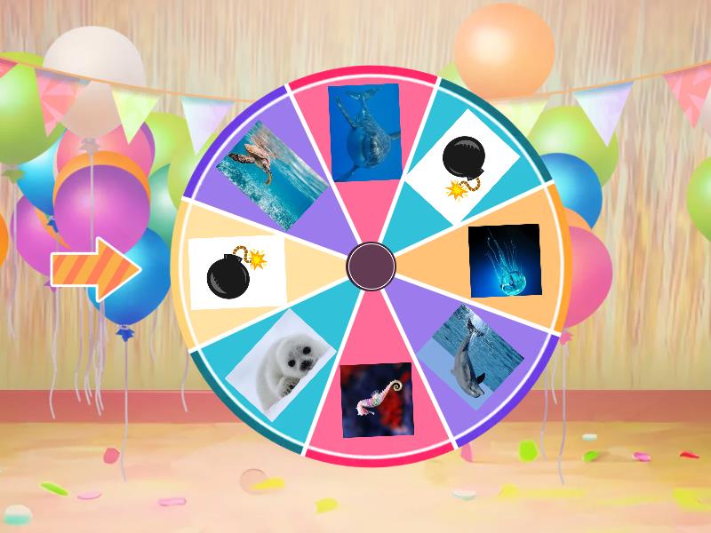 Sea animals - Spin the wheel