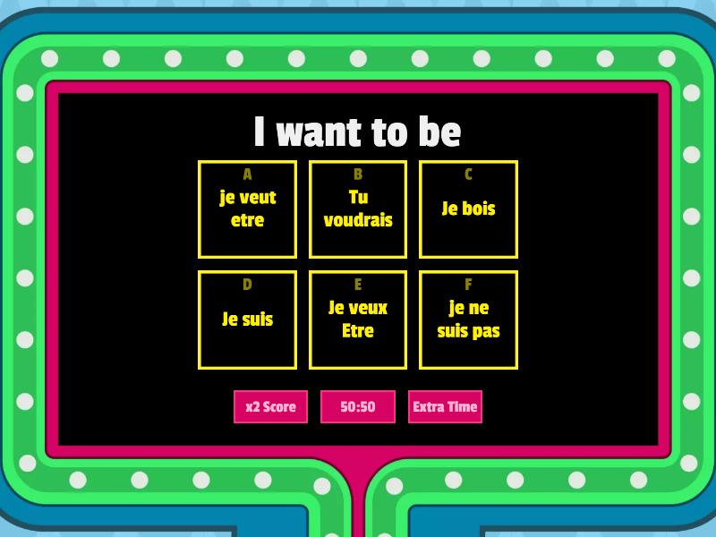 Term 4 French Review - Gameshow quiz