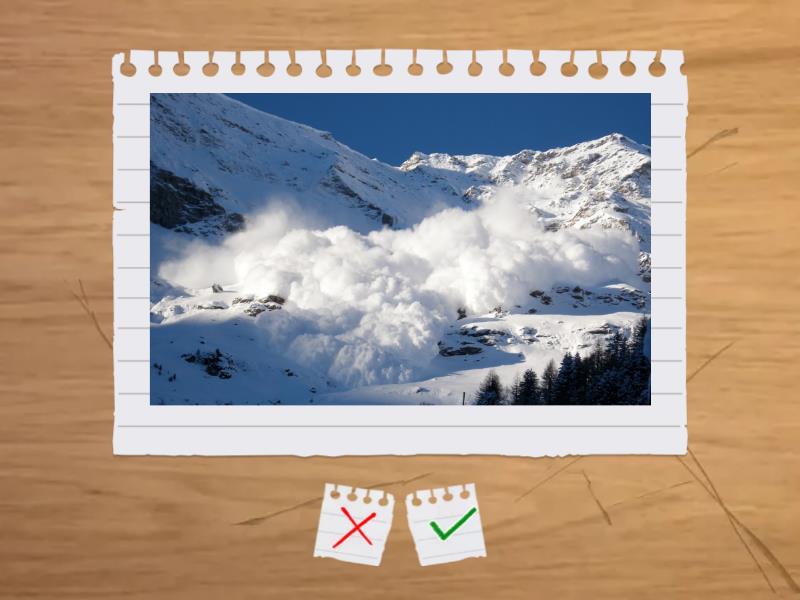 Natural disaster - Flash cards