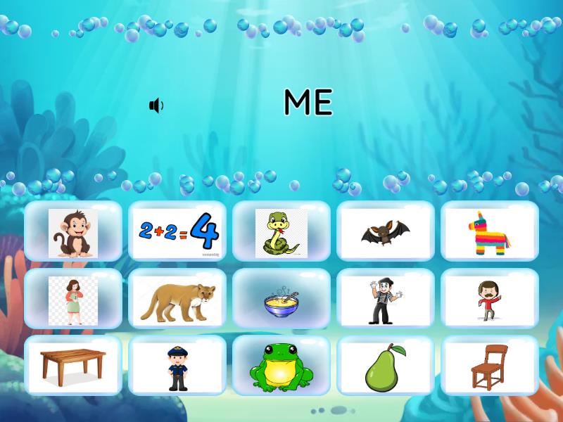 Conciencia Fonologica Silabas M,P,S - Znajdź parę