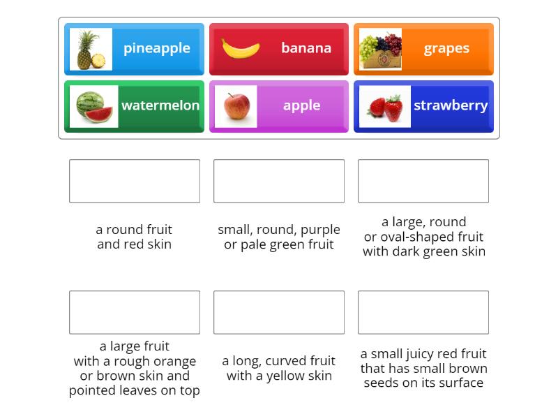 Matching fruits - Match up