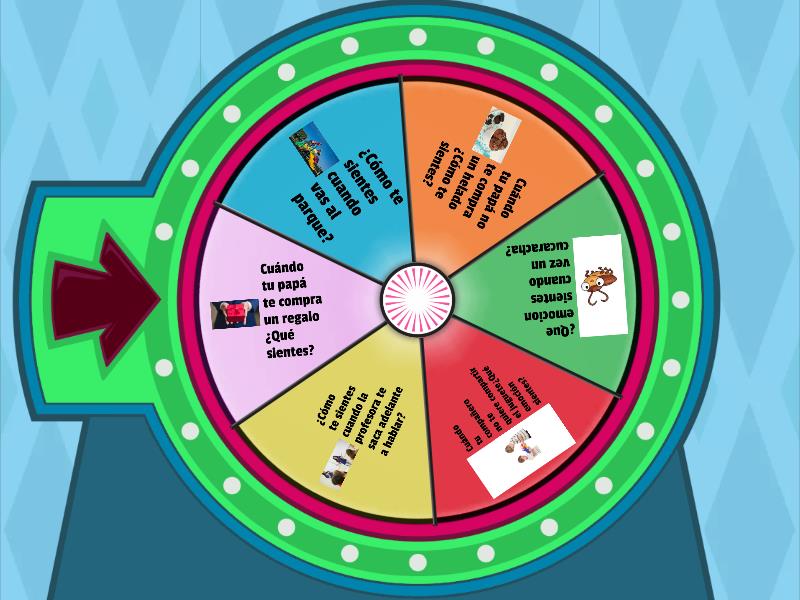 A través de estas preguntas descubre estas emociones - Spin the wheel