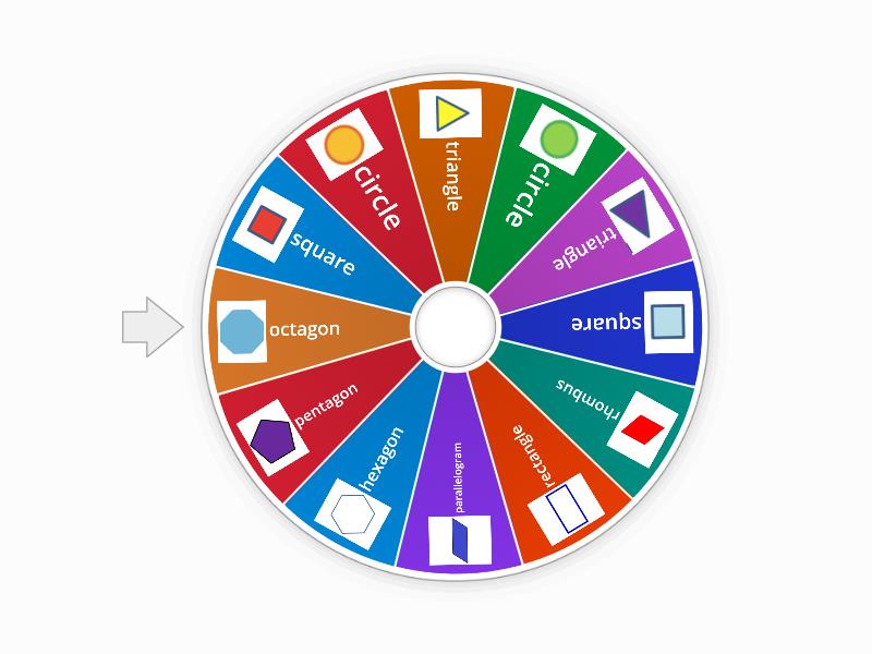 2D Shape Generator - Spin the wheel