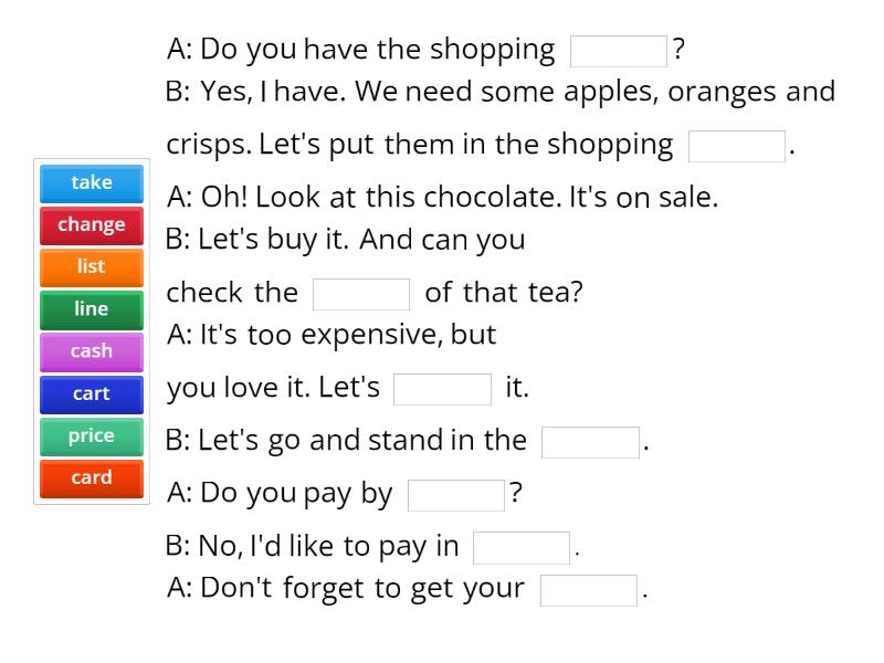 Dialogue - Missing word