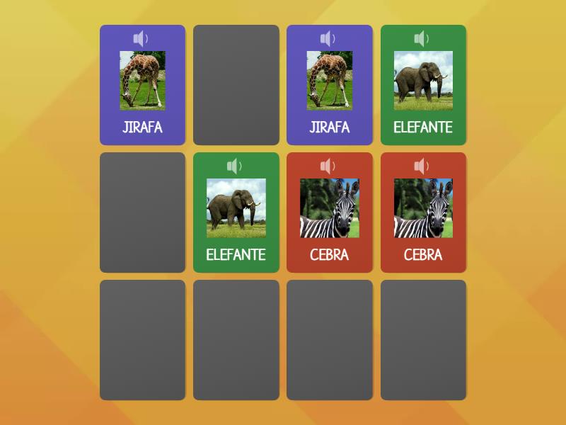 ANIMALES SALVAJES - Matching pairs