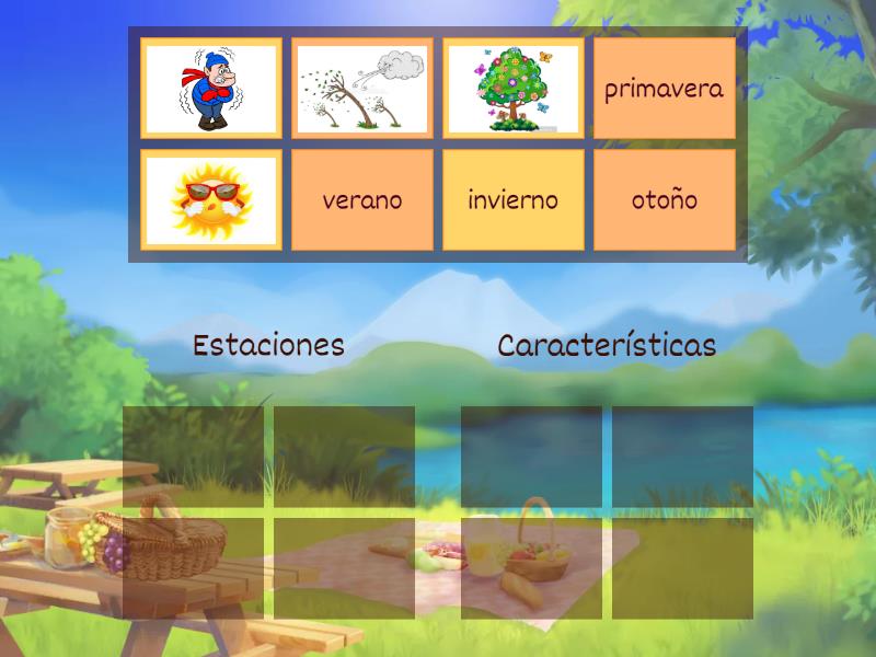 Las estaciones - Group sort