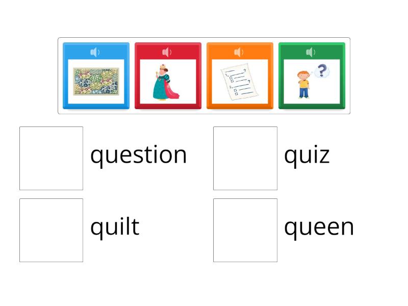 Oxford Phonics Letter Qq - Match up