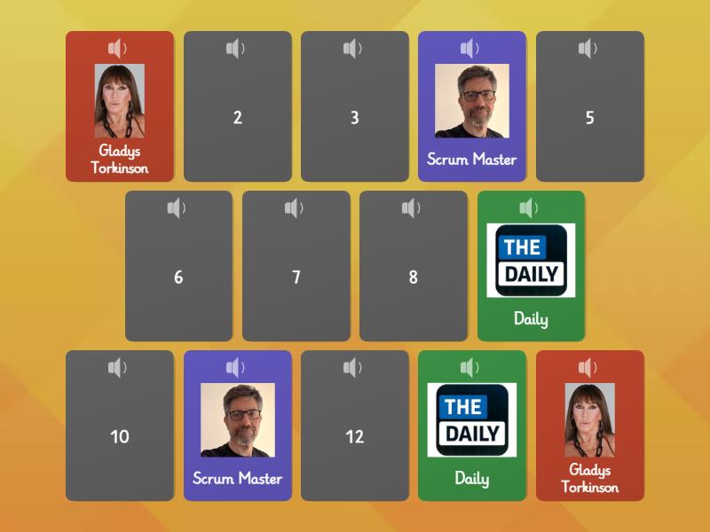 Scrum Memory Matching Pairs