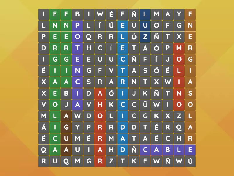 energia - Sopa de letras