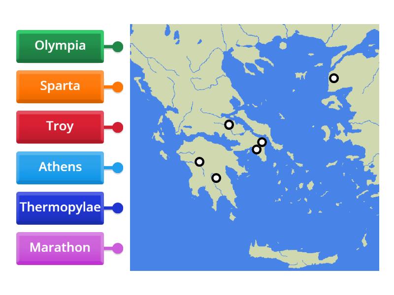 short Ancient Greek City States - Labelled diagram