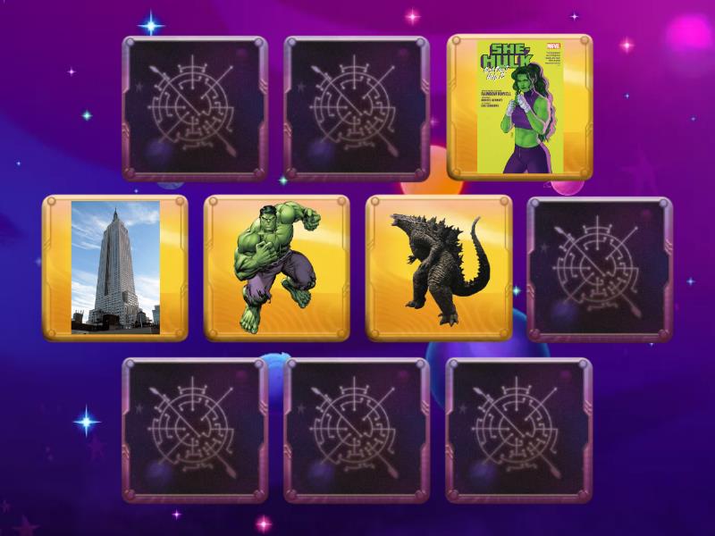 Superheroes match - Matching pairs