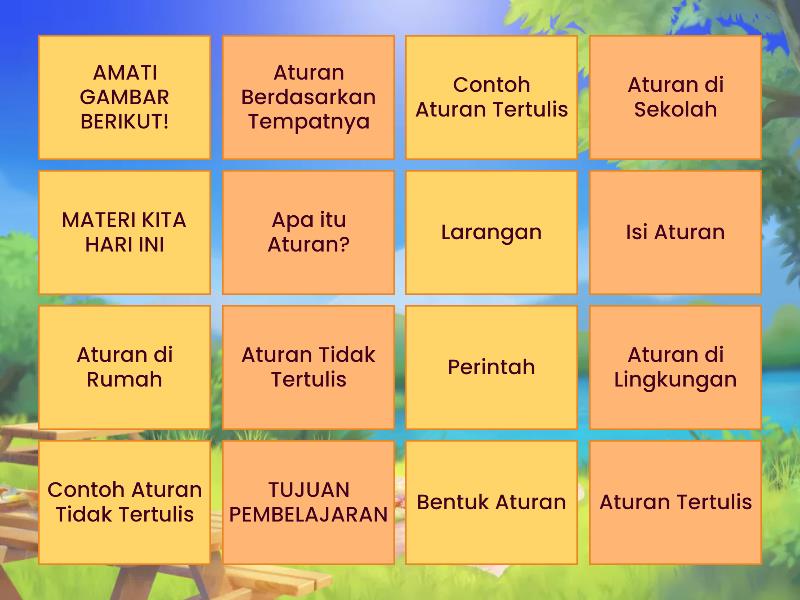 Aturan Kelas III SD - Flip tiles