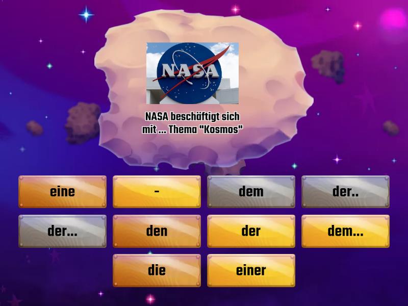 Weltraum Nasa Tim - Find the match