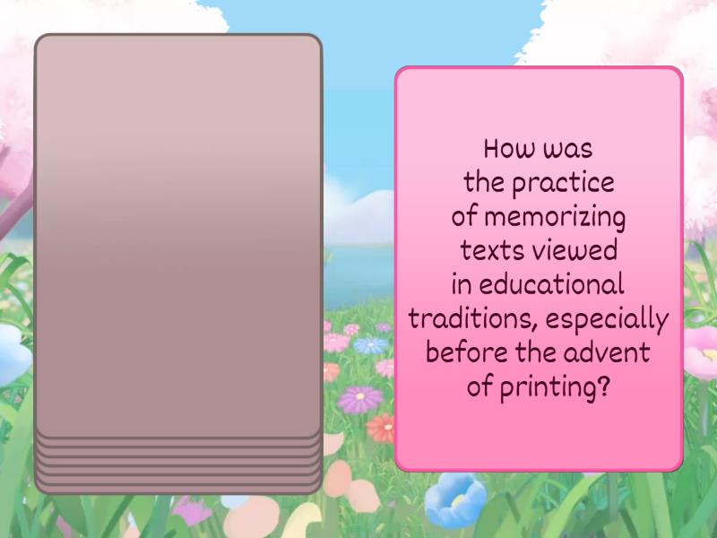 Questions for revision (text memorization and drilling) - Speaking cards