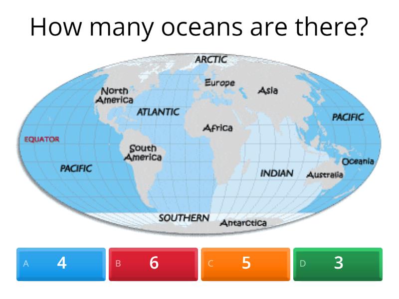 Geography Oceans and Seas - Quiz
