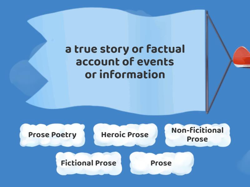 PROSE QUIZ - Find the match