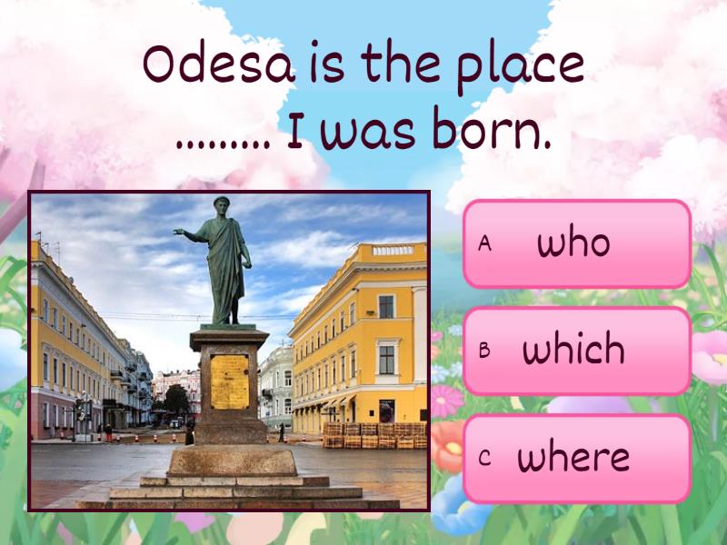 Relative pronouns - Quiz