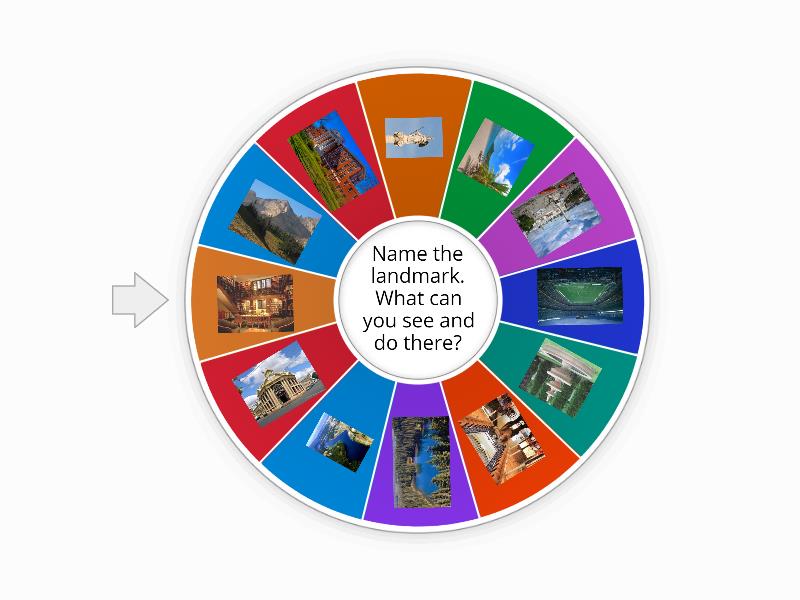 Famous Landmarks - Spin the wheel