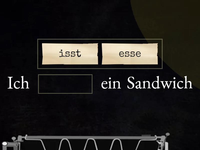 Verbo essen - Complete the sentence