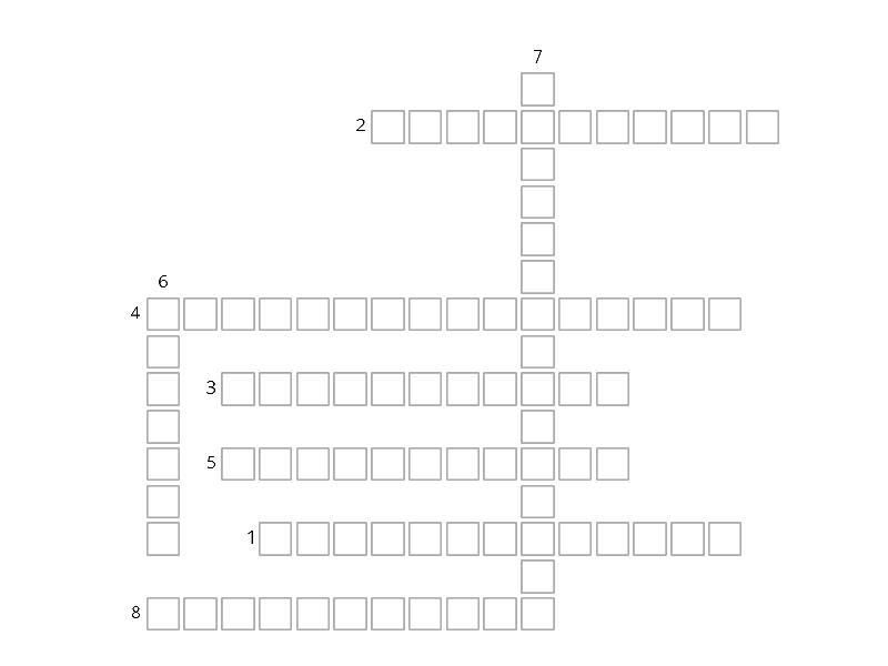 Household chores - Crossword
