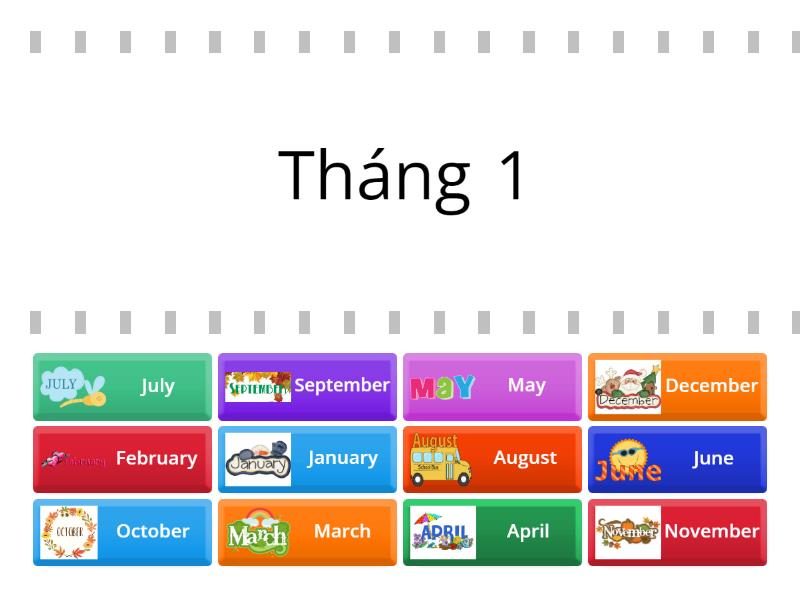 Ta4 Unit4 Months Of The Year 4 8 Find The Match
