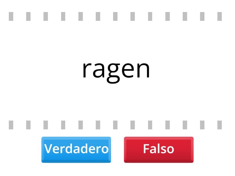 Els verbs irregulars - True or false