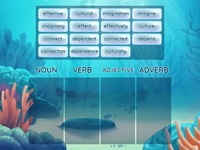 WORD FORMS - Ordenar por grupo