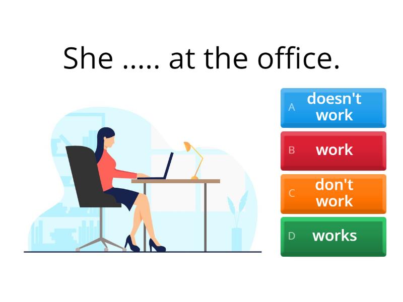 Present Simple 3A English File - Quiz