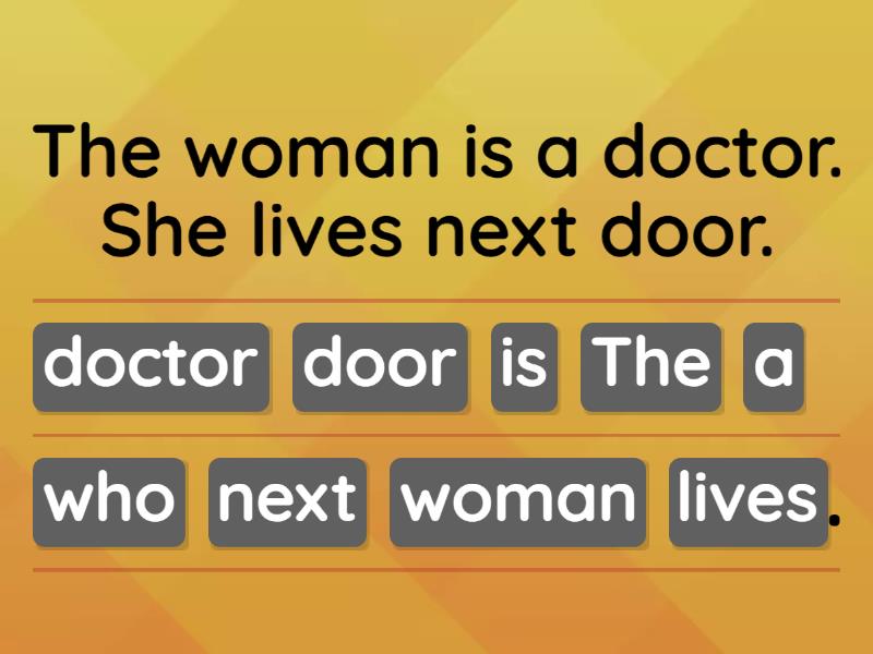 EC I2 - I4 Combining sentences with defining relative clauses - - Unjumble