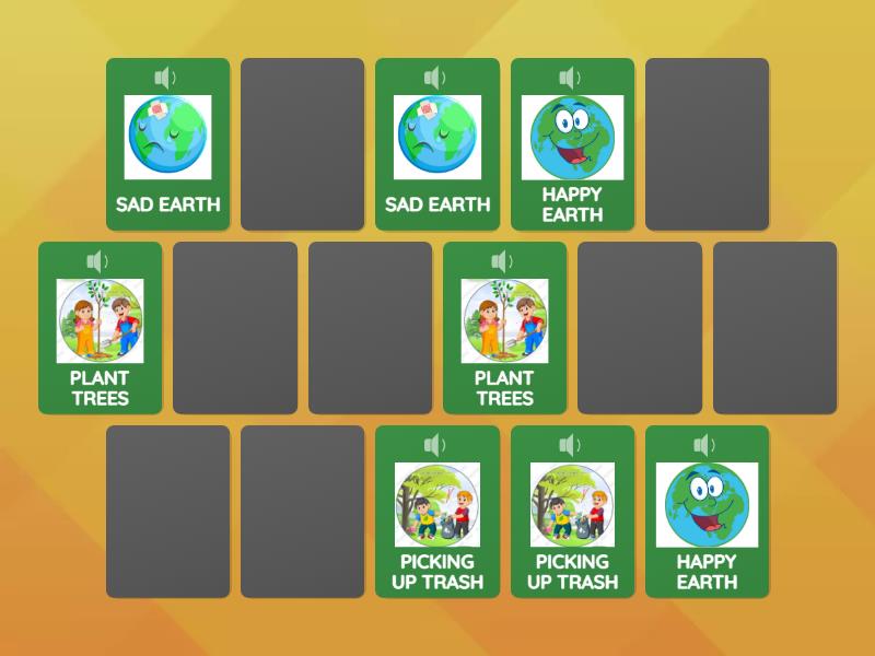 earth day - Matching pairs