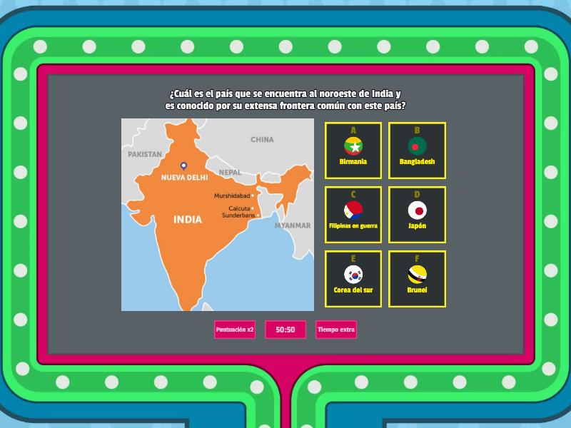 Los países del mundo - Gameshow quiz