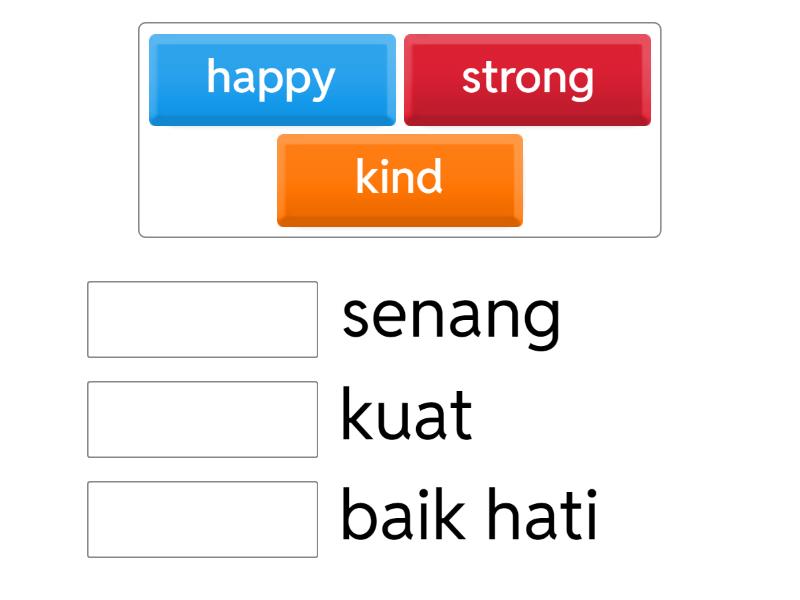 Match the following words - Match up