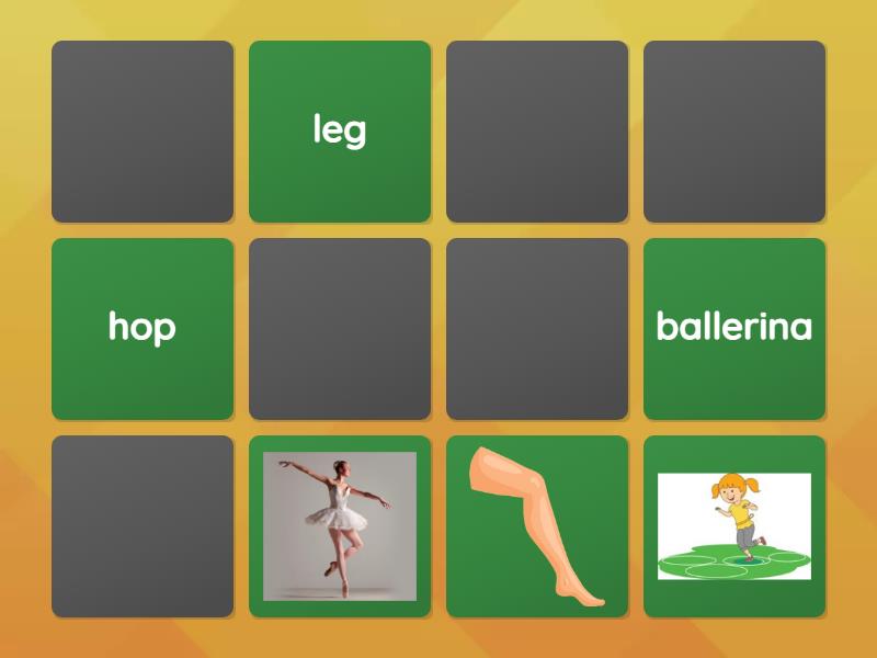 Memory Game: Book Ballerina - Matching pairs