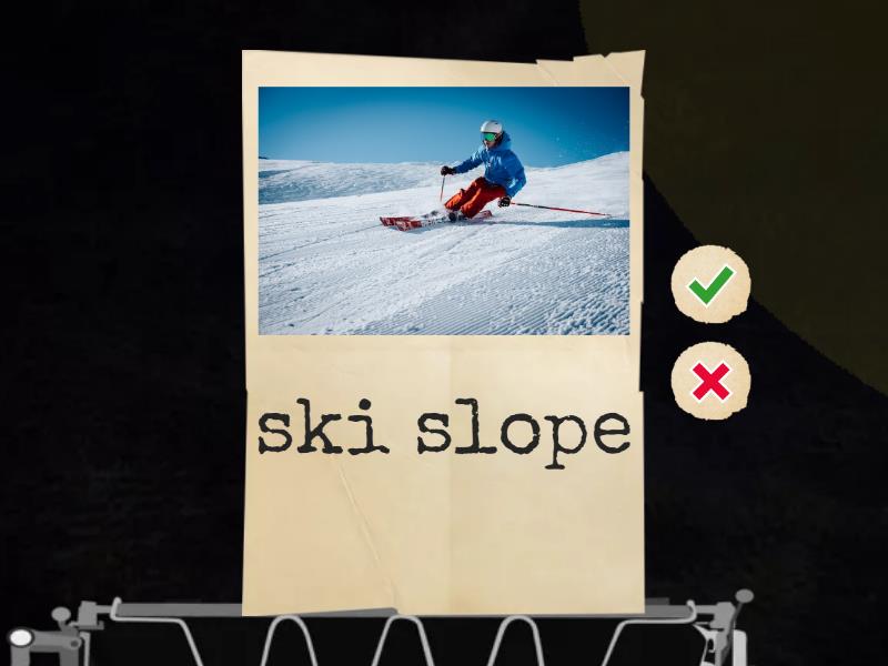 SKIING - Flash cards