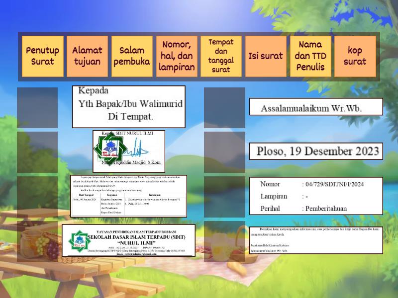 Surat Resmi dan Surat Pribadi - Match up